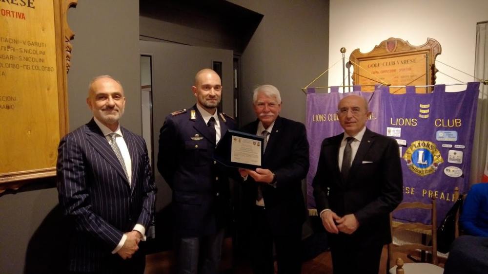 Luvinate: i Lions premiano Francesco, angelo in divisa - Rete55